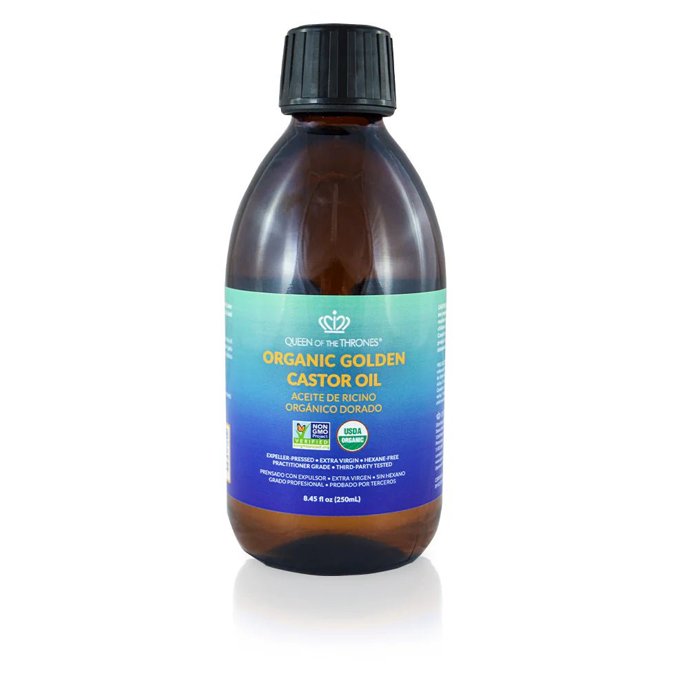 Organic Golden Castor Oil 8.45oz | 100% Pure, Hexane-Free, Extra Virgin | Natureworks Design